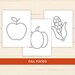 Fall Q-tip Tracing Sheets - Printable Preschool Worksheets for Fine ...
