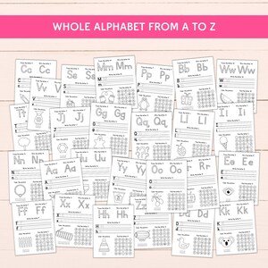 Alphabet Review Printable - Alphabet Revision Sheets - Letters ...