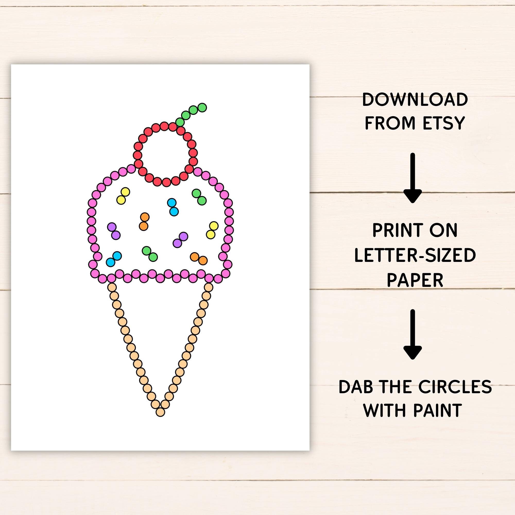 Summer Q-tip Tracing Sheets - Printable Preschool Worksheets for Fine ...