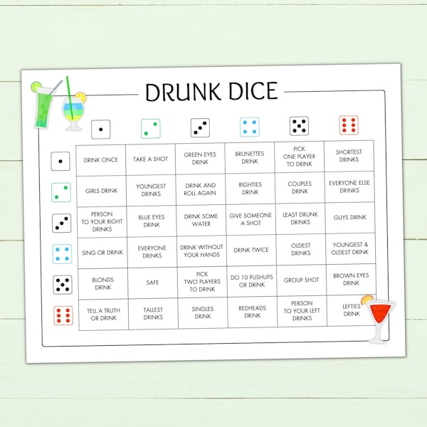 Drinking Game - Etsy