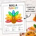 Roll a Turkey Game - Printable Thanksgiving Game - Fall Activity for ...