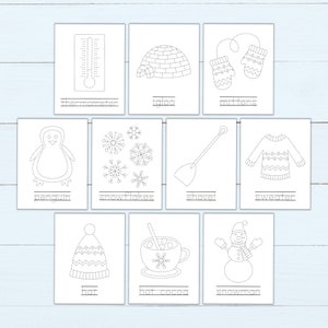 Printable Winter Tracing Sheets - Tracing Worksheets for Preschool ...