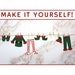 Printable Template for Santa's Elf Clothesline Garland - PDF Instant ...