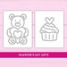 Valentine's Day Q-tip Tracing Sheets - Printable Preschool Worksheets ...