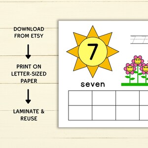 Spring Counting Play Dough Mats for Toddlers & Preschool - Printable ...