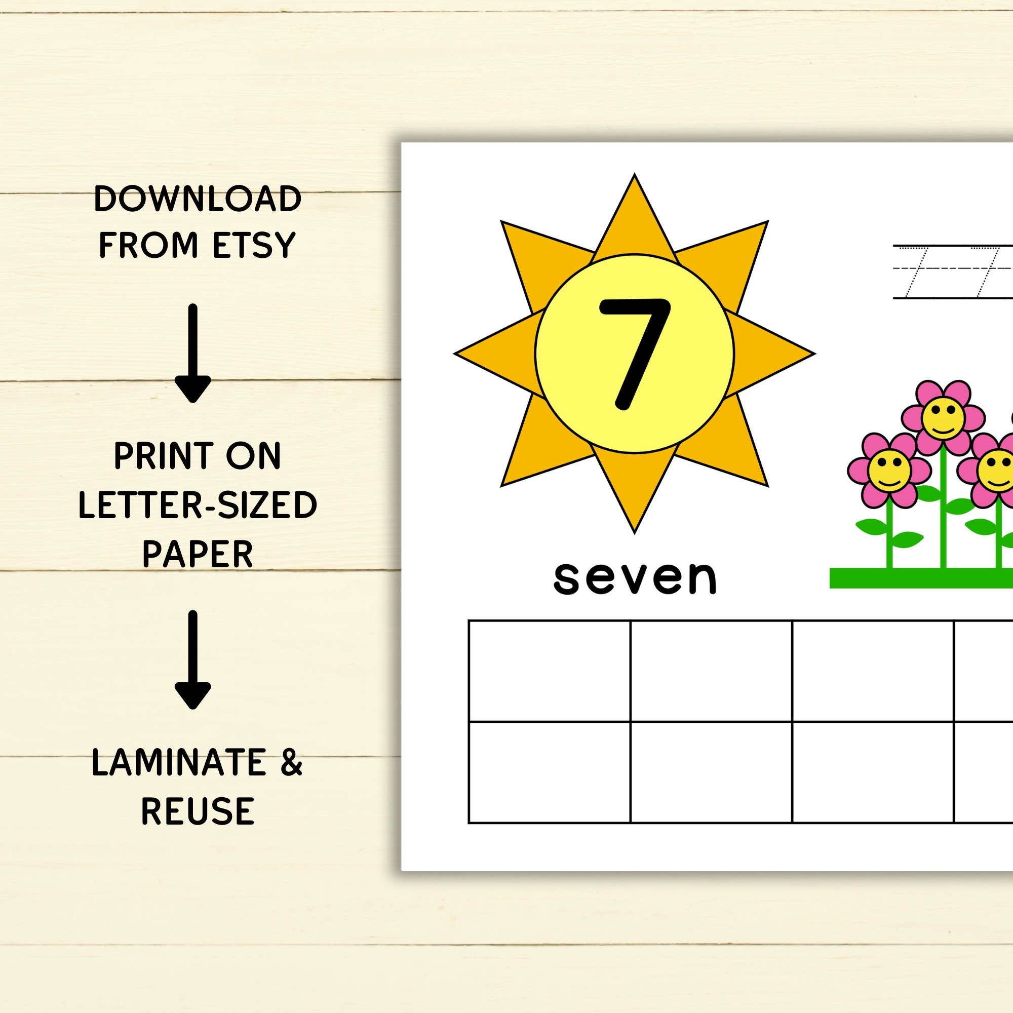 Spring Counting Play Dough Mats for Toddlers & Preschool - Printable ...