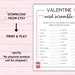 Valentine's Day Word Scramble - Printable Valentine Activity ...