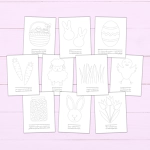 Printable Easter Tracing Sheets - Tracing Worksheets for Preschool ...