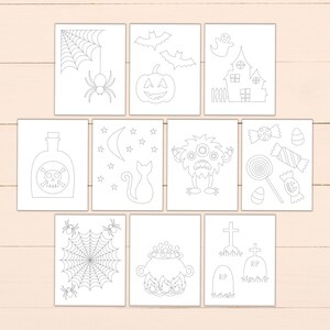Printable Halloween Trace & Color Sheets - Tracing Worksheets for ...