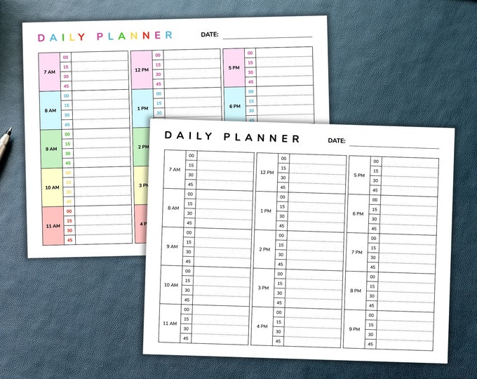 Editable Daily Schedule Template for Kids - Printable Kids' Daily ...