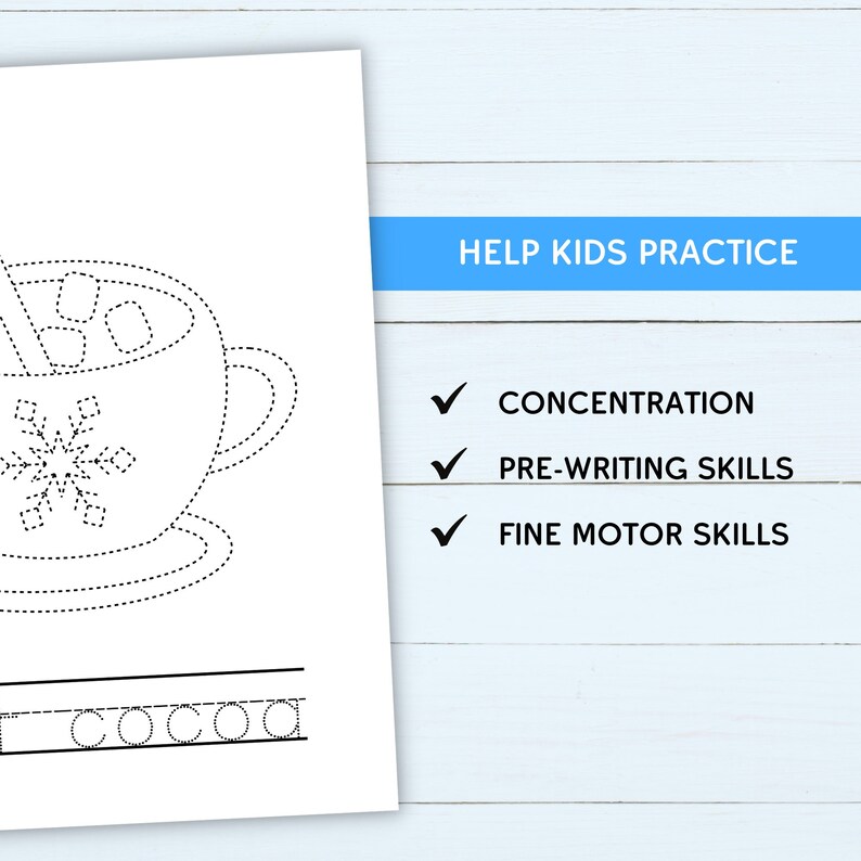 Printable Winter Tracing Sheets - Tracing Worksheets for Preschool ...