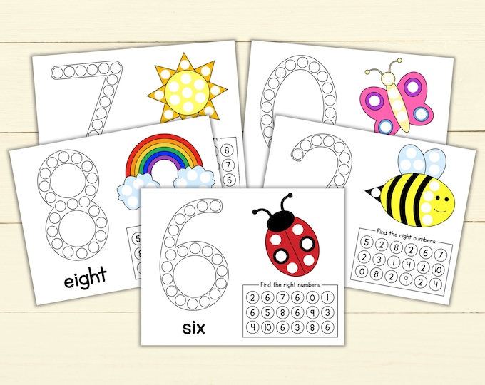 Printable Spring Coloring Bookmarks - Set of 6 - PDF Instant Digital ...