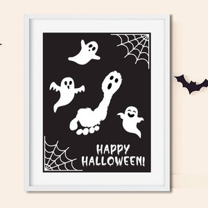 Halloween Handprint & Footprint Craft Bundle Handprint Art - Etsy