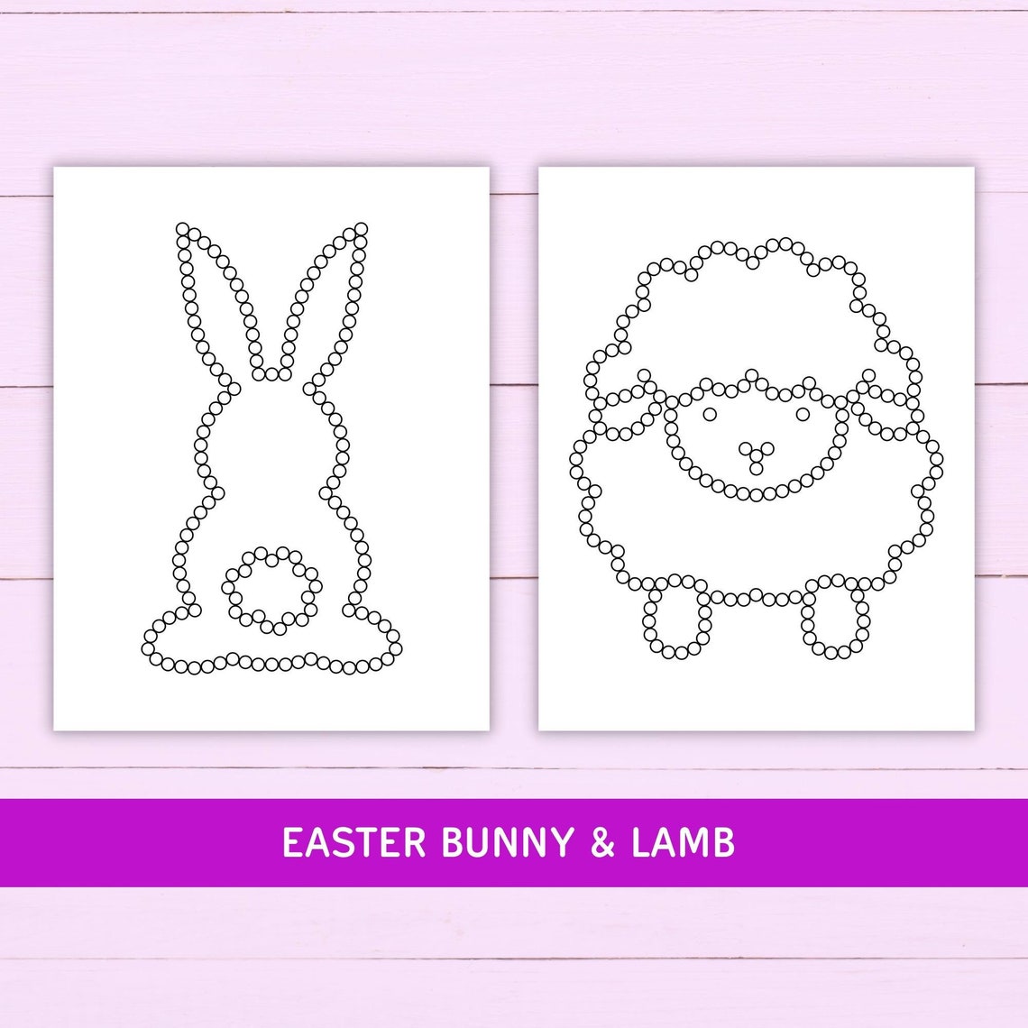 Easter Q-tip Tracing Sheets Printable Preschool Worksheets for Fine ...