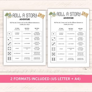 Roll a Story - Creative Writing Prompt Activity - Printable Story Dice ...