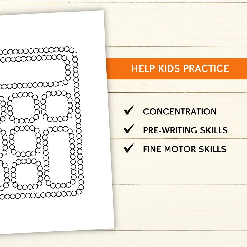 Back-to-school Q-tip Tracing Sheets Printable Preschool Worksheets for ...