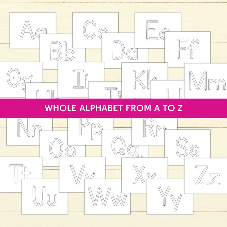 Printable Alphabet Tracing Sheets - Letter Tracing Worksheets - ABC ...