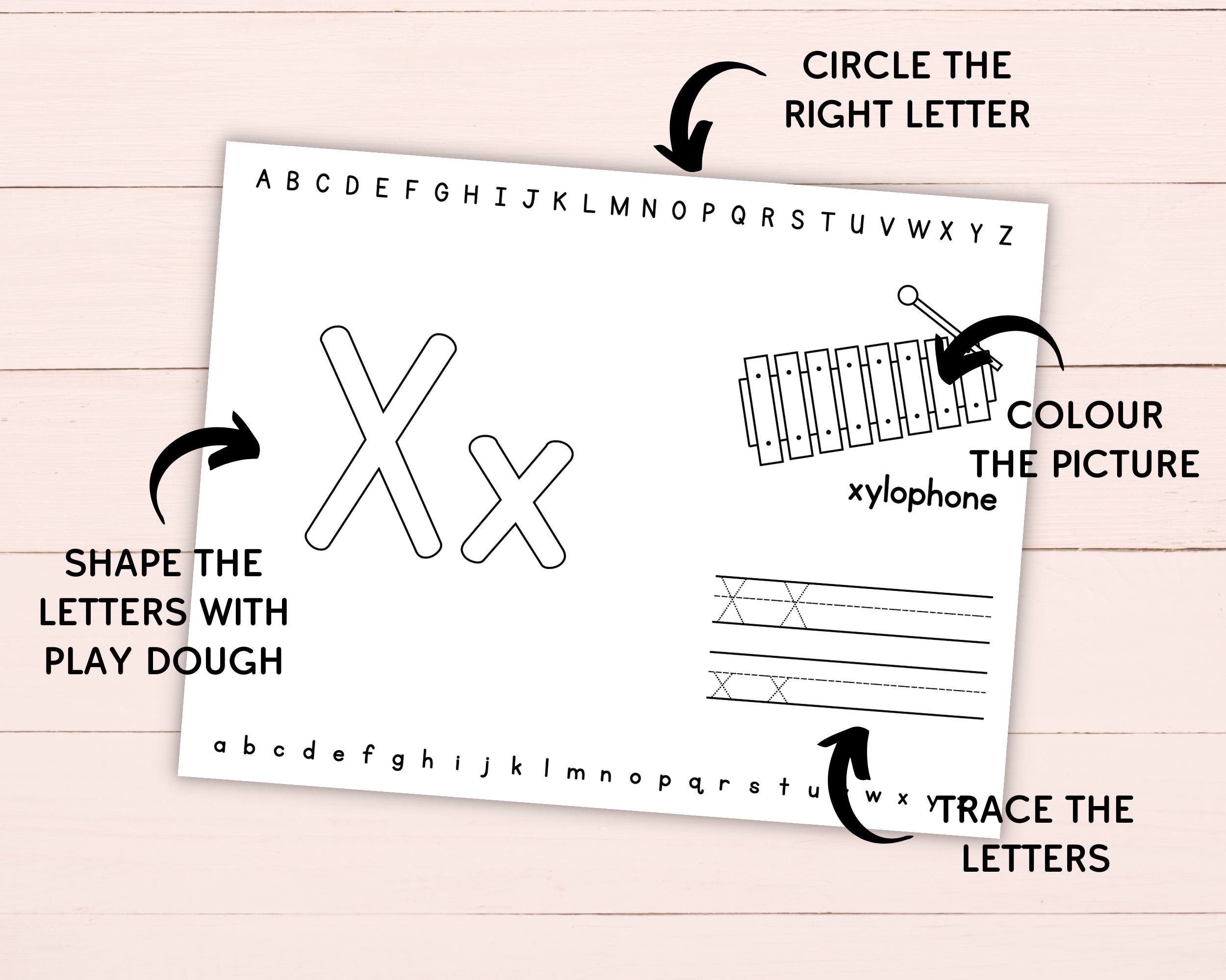 Printable Alphabet Play Dough Mats Playdoh Mats for Toddlers - Etsy