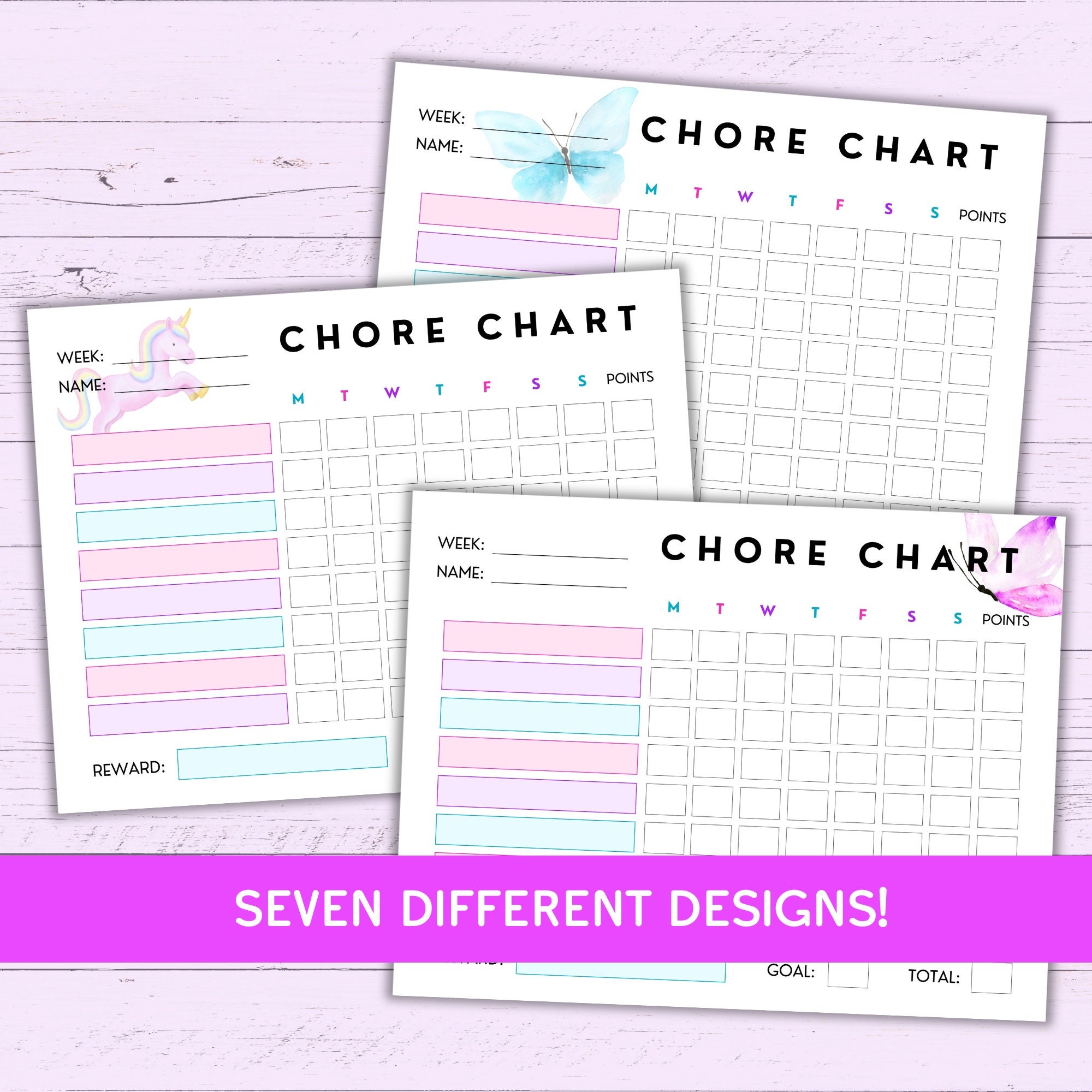 Editable Chore Tracker Printable
