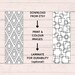 Printable Geometric Coloring Bookmarks - Set of 6 - PDF Instant Digital ...