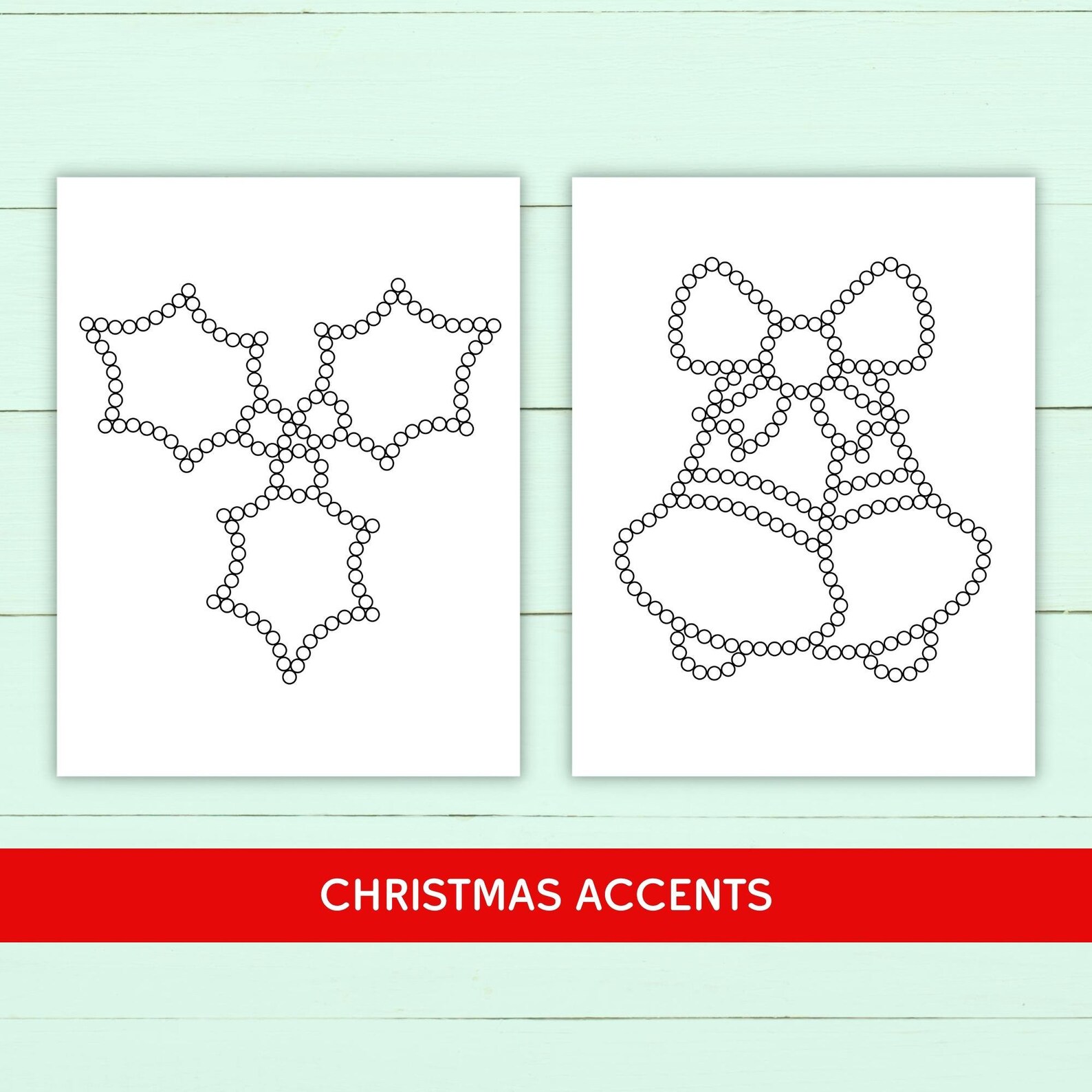 Christmas Q-tip Tracing Sheets Printable Preschool Worksheets for Fine ...