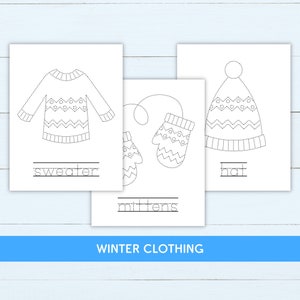 Printable Winter Tracing Sheets - Tracing Worksheets for Preschool ...