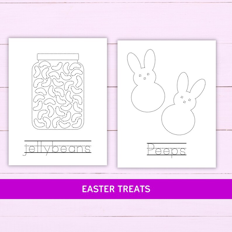 Printable Easter Tracing Sheets - Tracing Worksheets for Preschool ...