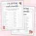 Valentine's Day Word Scramble - Printable Valentine Activity ...