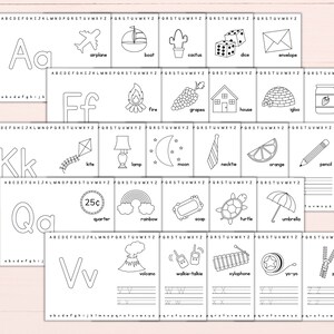 Printable Alphabet Play Dough Mats Playdoh Mats for Toddlers - Etsy