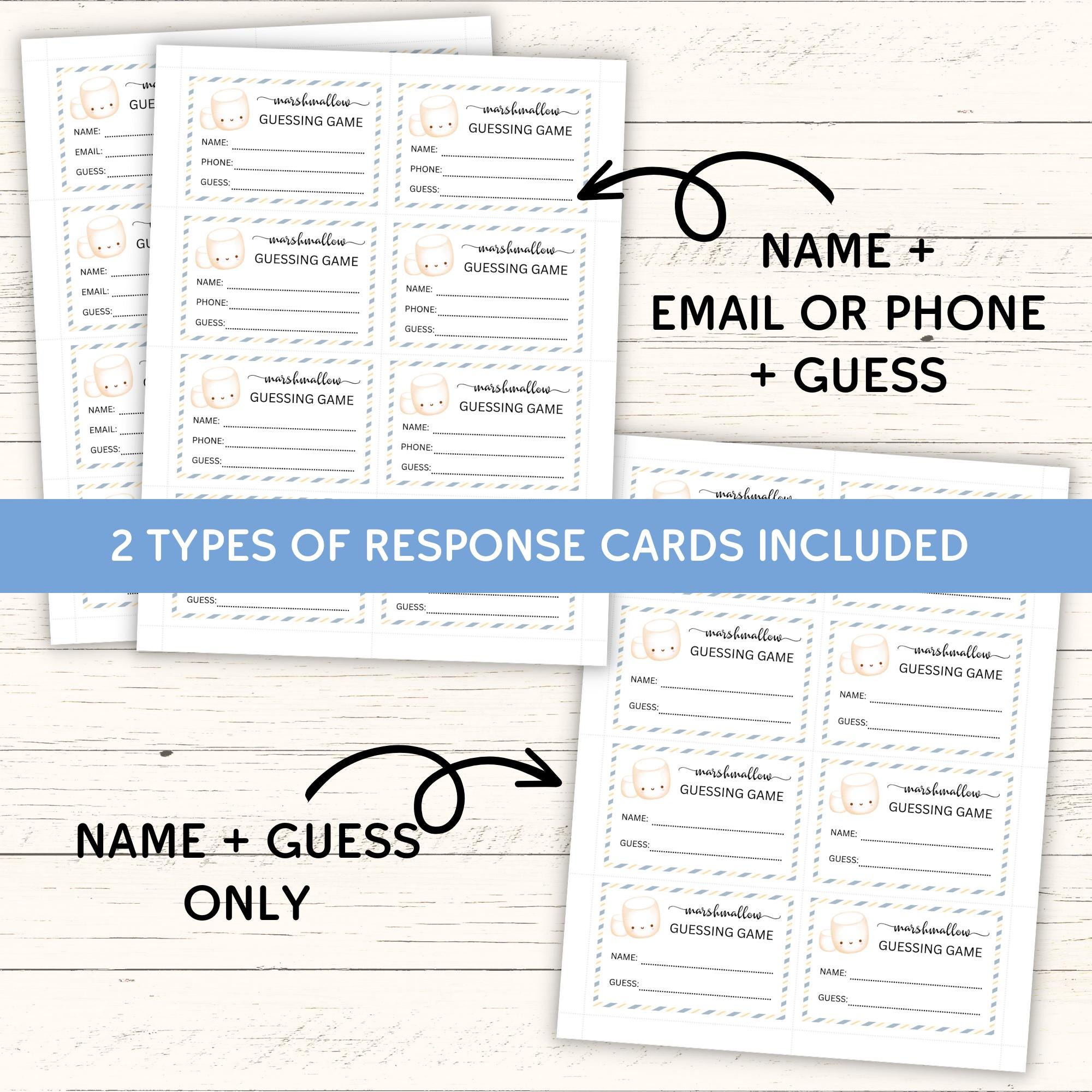 Marshmallow Guessing Game - Marshmallow Guessing Jar Game - Guess How Many Marshmallows - Baby ...