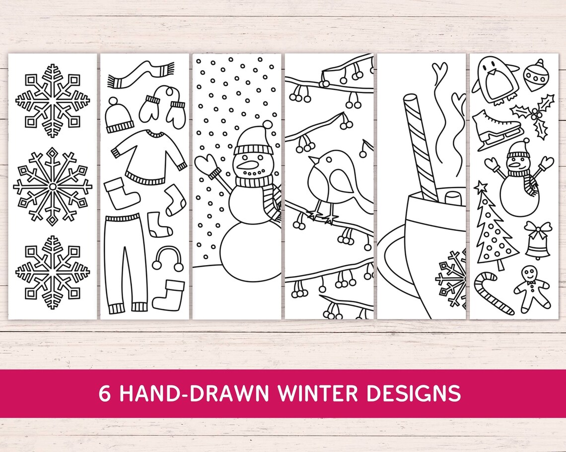 Bundle of 24 Coloring Bookmarks Spring Summer Fall - Etsy