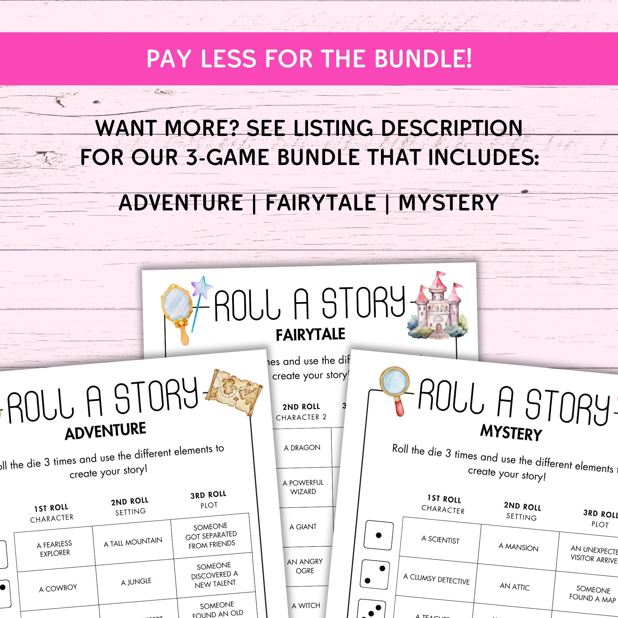 Roll a Fairytale - Creative Writing Prompt Activity - Printable Story ...