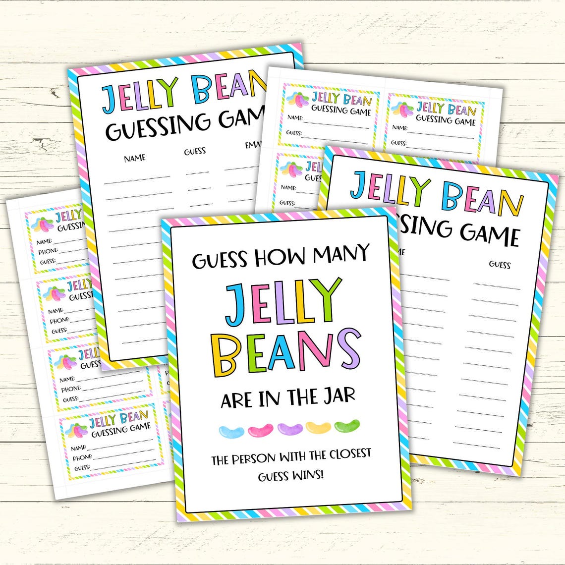 Jelly Bean Guessing Game - Easter Guessing Jar Game - Easter Classroom ...