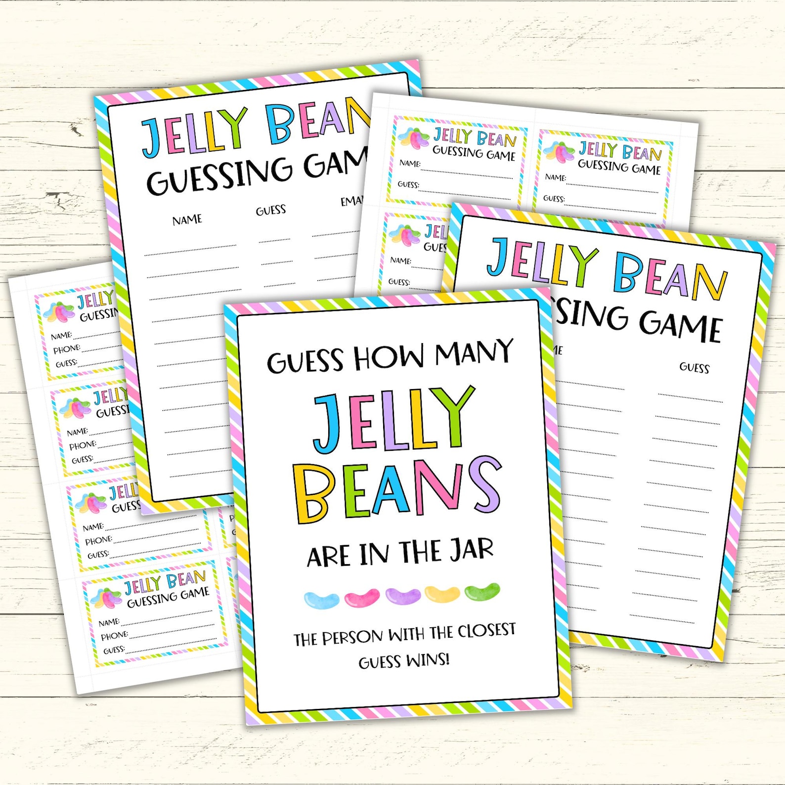Jelly Bean Guessing Game - Easter Guessing Jar Game - Easter Classroom ...