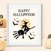 Halloween Witch's Broom Handprint Craft Template - Etsy Canada