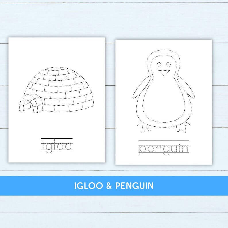 Printable Winter Tracing Sheets - Tracing Worksheets for Preschool ...