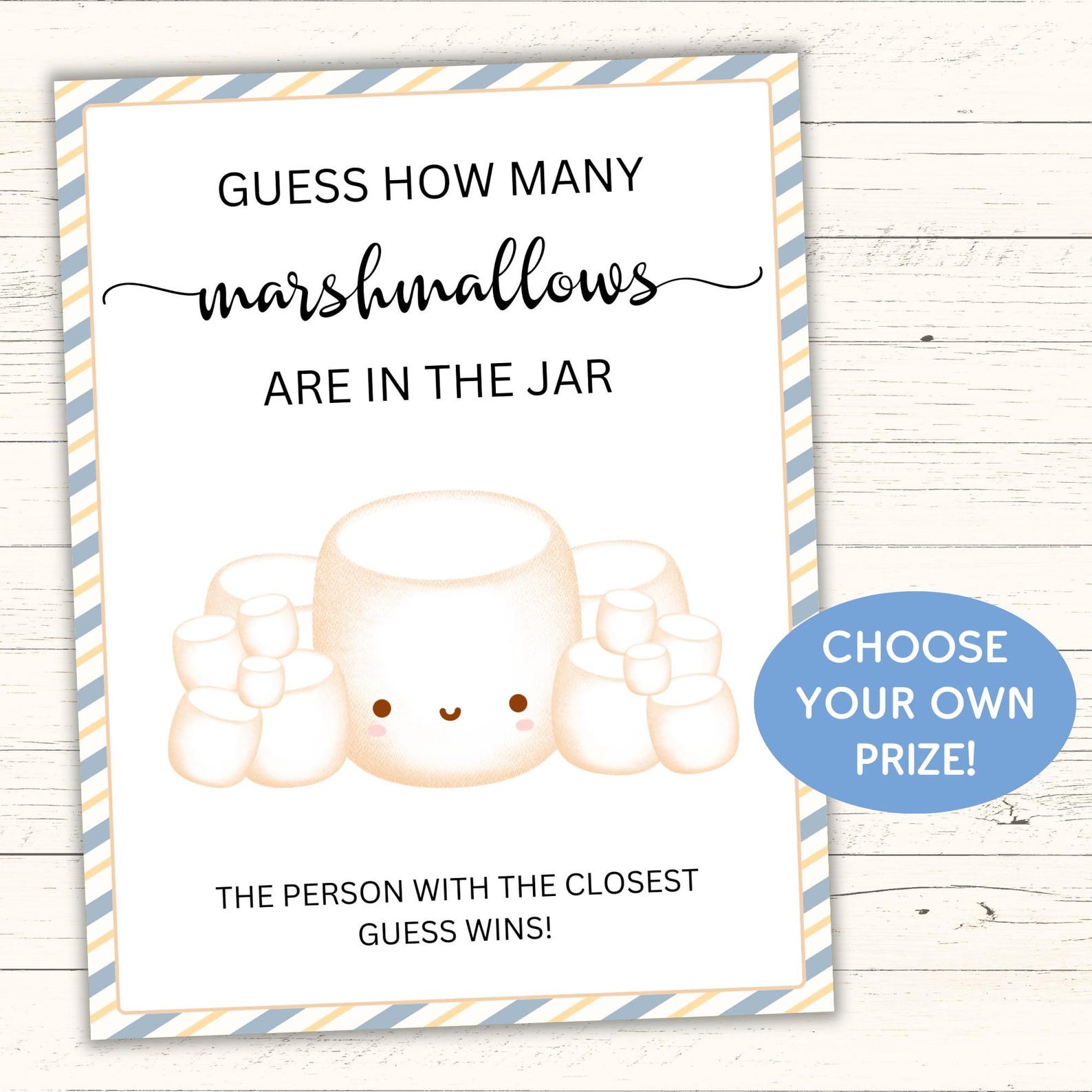 Marshmallow Guessing Game - Marshmallow Guessing Jar Game - Guess How ...