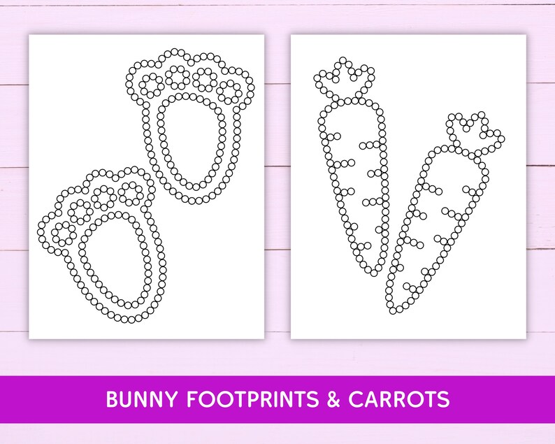 Easter Q-tip Tracing Sheets Printable Preschool Worksheets - Etsy