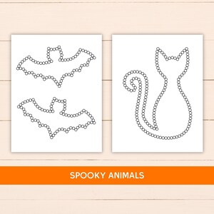 Halloween Q-tip Tracing Sheets - Printable Preschool Worksheets for ...