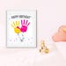 Handprint Balloon Birthday Art Happy Birthday Handprint Art DIY ...