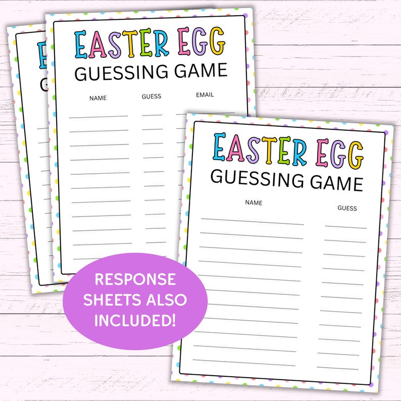 Easter Egg Guessing Game - Easter Guessing Jar Game - Easter Classroom ...