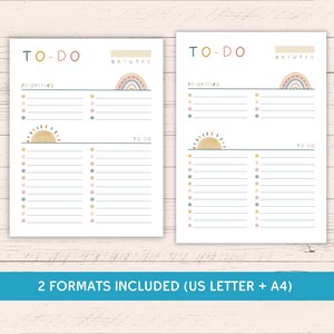 Printable Boho Daily + Weekly + Monthly Planner Page Bundle With Bonus ...