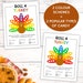 Roll a Turkey Game Printable Thanksgiving Game Fall Activity for Kids ...