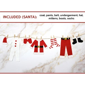 Printable Templates for Santa's Clothesline, Mrs Claus Clothesline ...