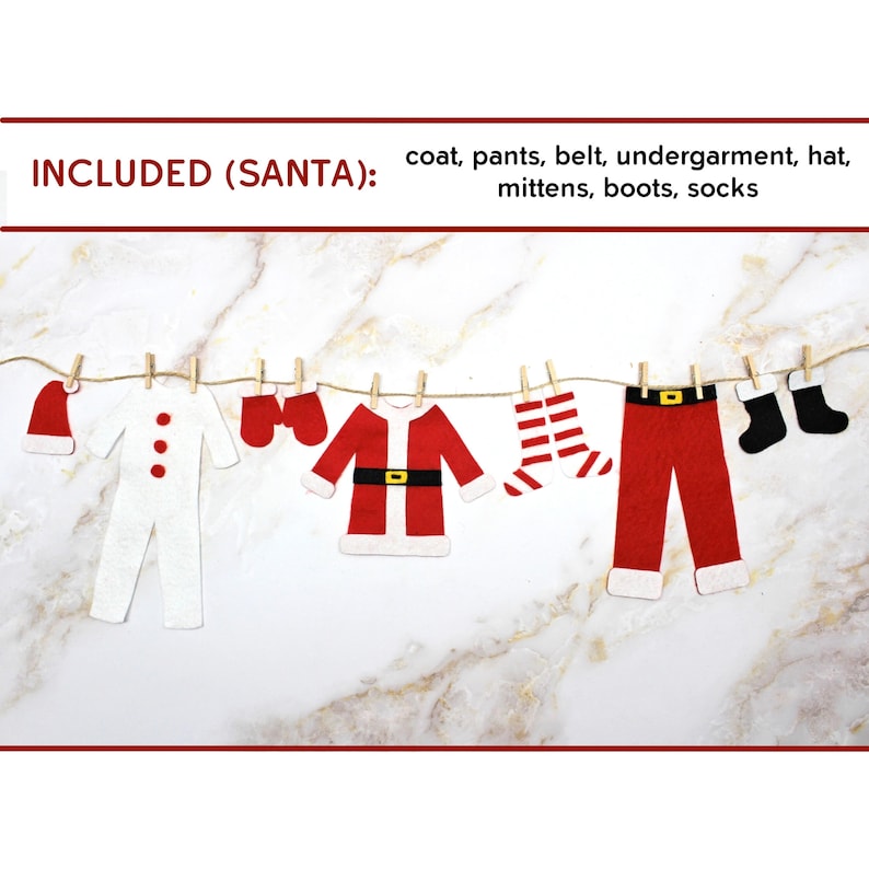 Printable Templates for Santa's Clothesline, Mrs Claus Clothesline ...
