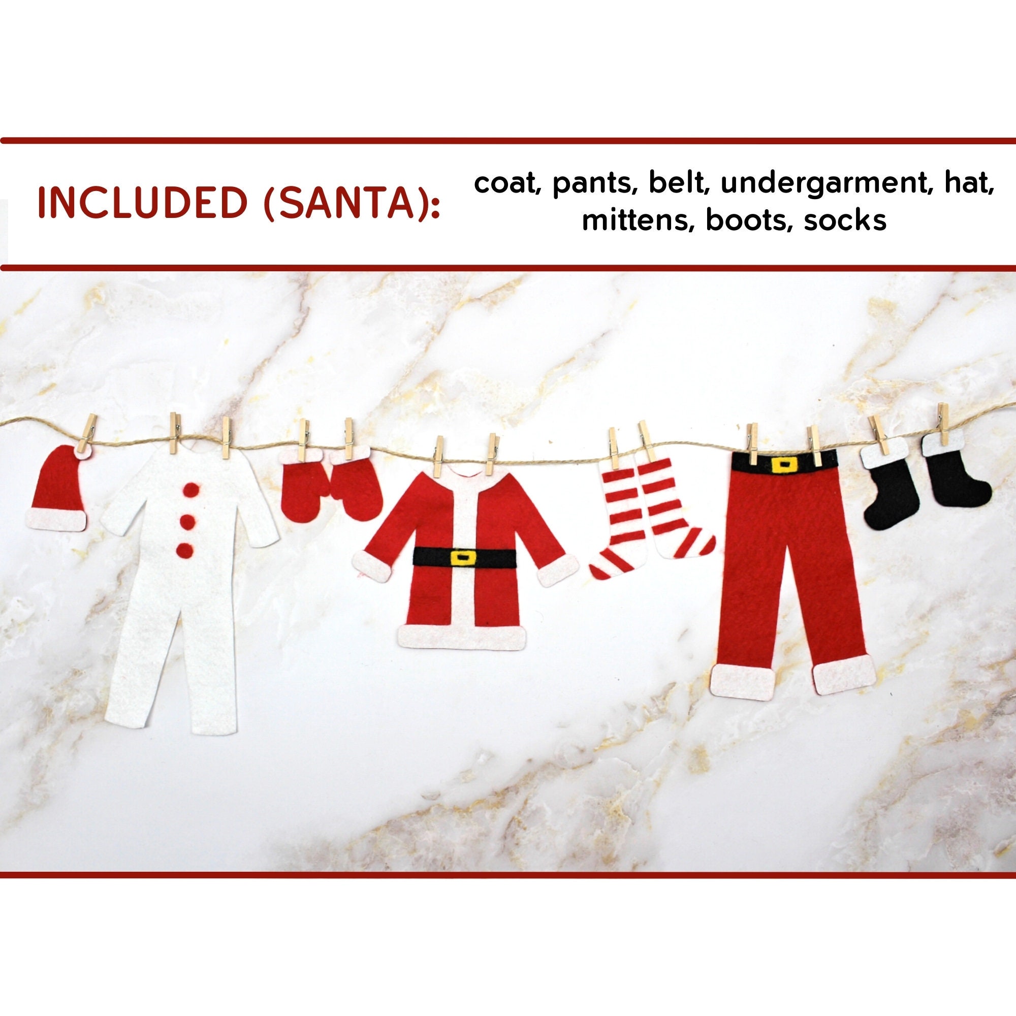 Printable Templates for Santa's Clothesline, Mrs Claus Clothesline ...