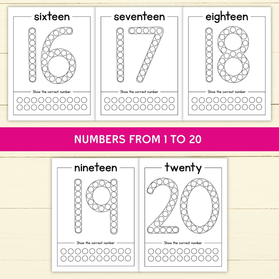 Dot-to-dot Numbers 1-20 - Printable Learning Activity for Kids ...