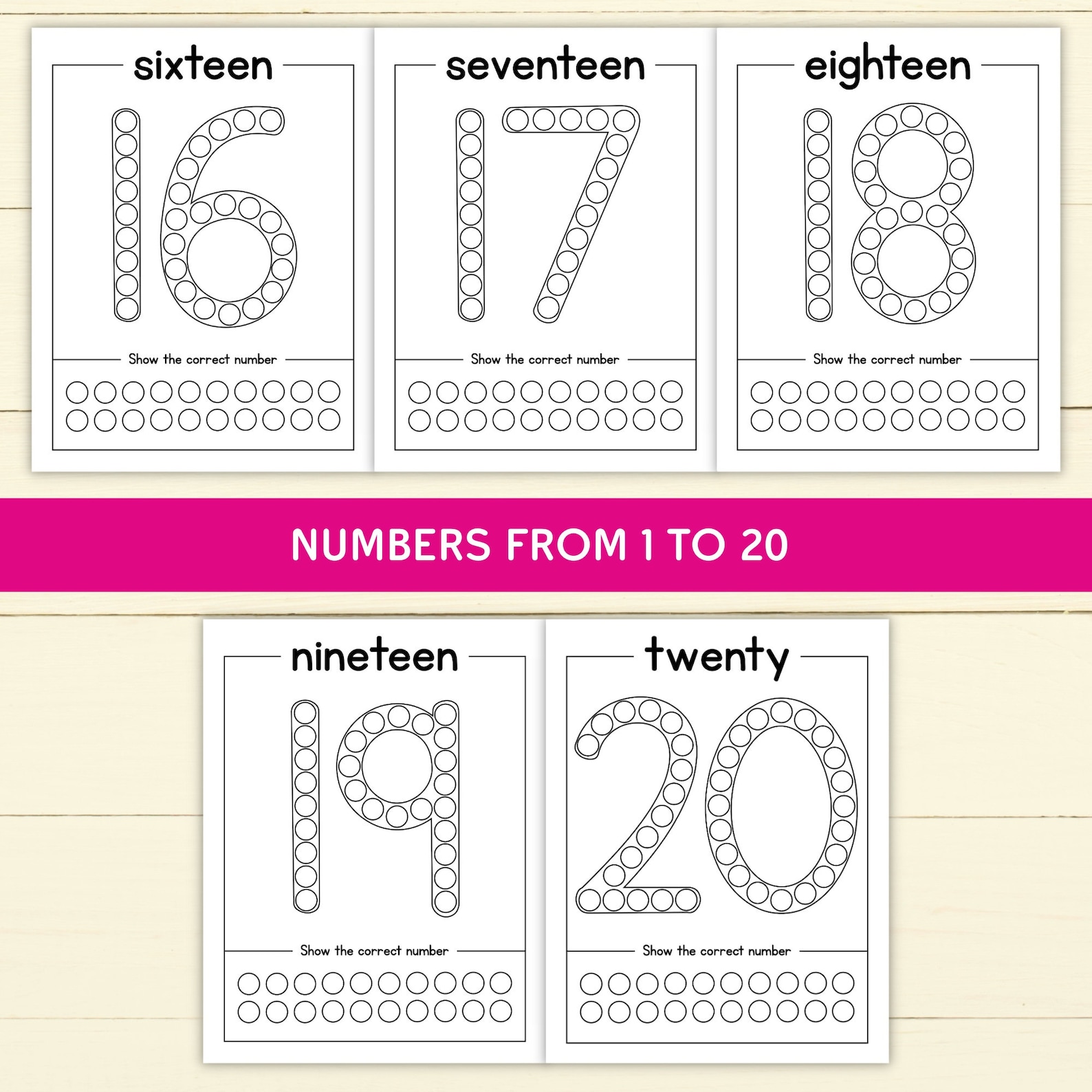 Dot-to-dot Numbers 1-20 - Printable Learning Activity for Kids ...