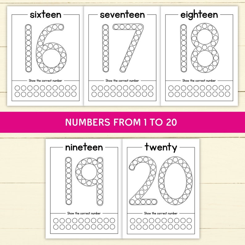 Dot-to-dot Numbers 1-20 - Printable Learning Activity for Kids ...