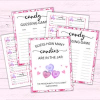 INSTANT DOWNLOAD Valentine's Day Candy Hearts Themed Guess How Many ...